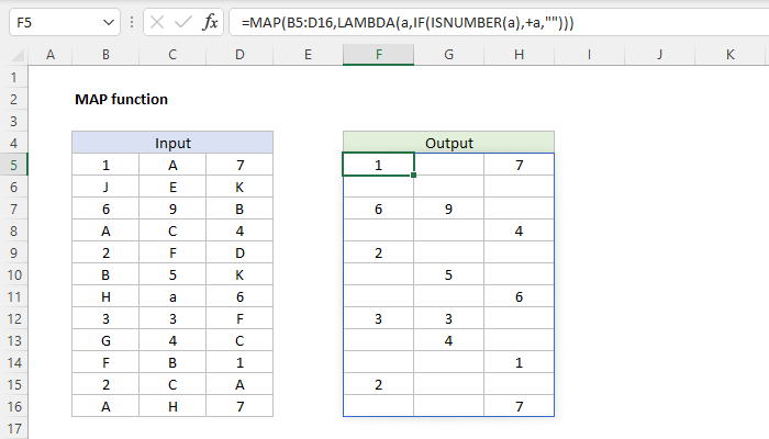 Excel MAP function | Exceljet