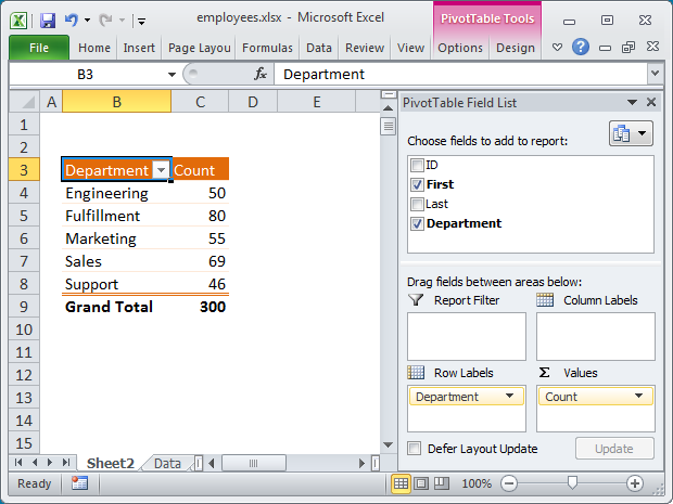 How to group a pivot table by age range | Exceljet