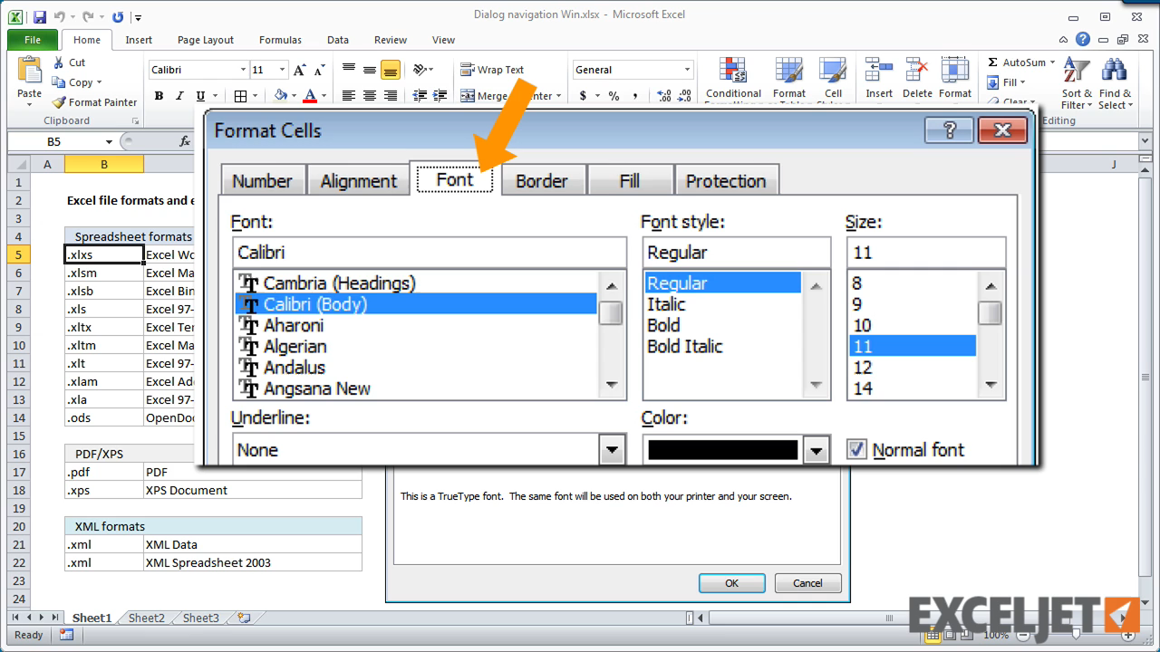 Excel Tutorial: Shortcuts For Excel Dialog Boxes (win)