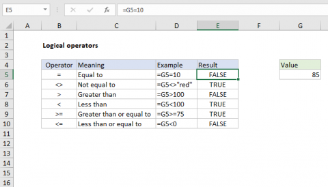 Excel Glossary | Exceljet