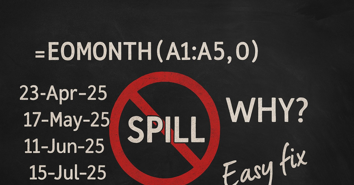 Why Some Excel Functions Wont Spill Exceljet