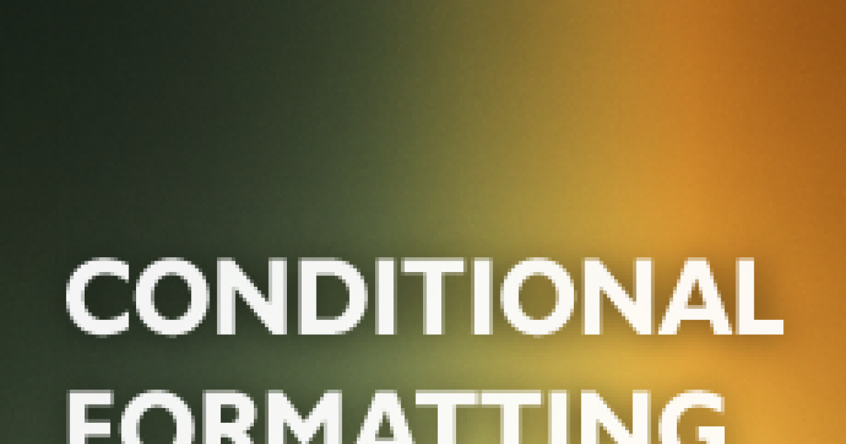 Conditional Formatting | Excel video training course | Exceljet