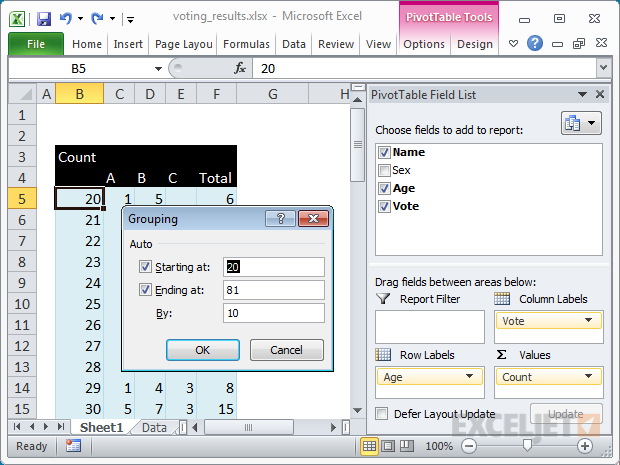 Pivot Table Tips Exceljet Pivot Table Tips Exceljet