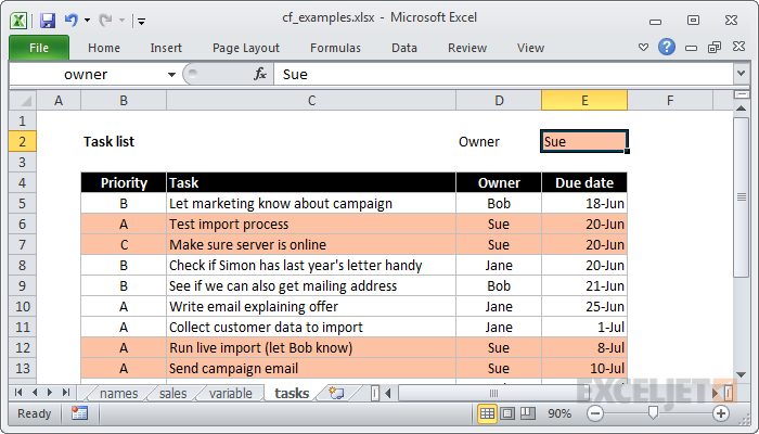 Highlight An Entire Row In Excel Based On One Cell Value